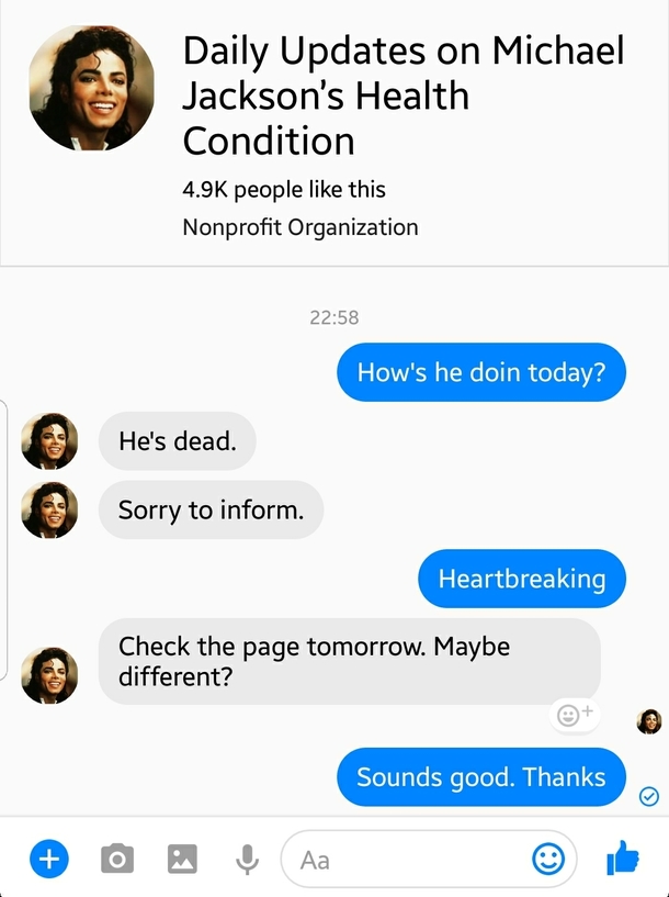 Heres an update everyone Its not looking too good for Michael Will keep ... Heres an update everyone Its not looking too good for Michael Will keep ...