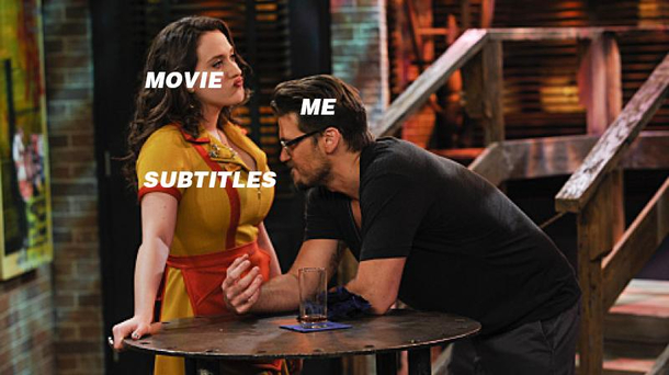 Watching movies with subtitles - Meme Guy Watching movies with subtitles - Meme Guy